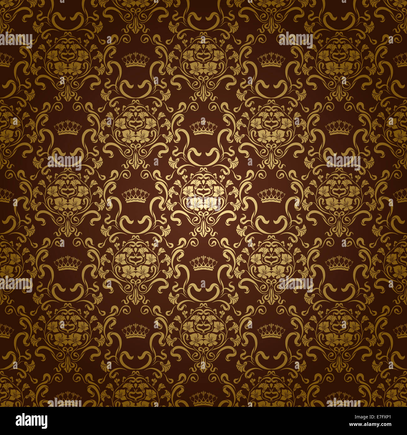 damask seamless floral pattern Stock Photo - Alamy