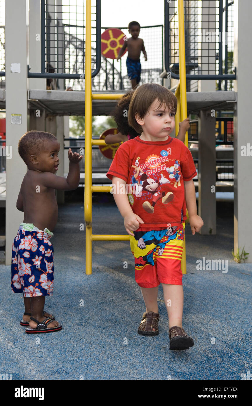 Toddlers Playing on Playground at Waterfront Park in Louisville ...