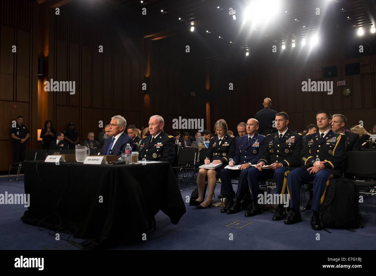 US Secretary of Defense Chuck Hagel and Joint Chiefs Chairman General ...