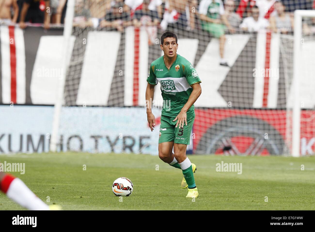 Madrid, Spain. 14th Sep, 2014. Enzo Rico (Elche) Football/Soccer ...