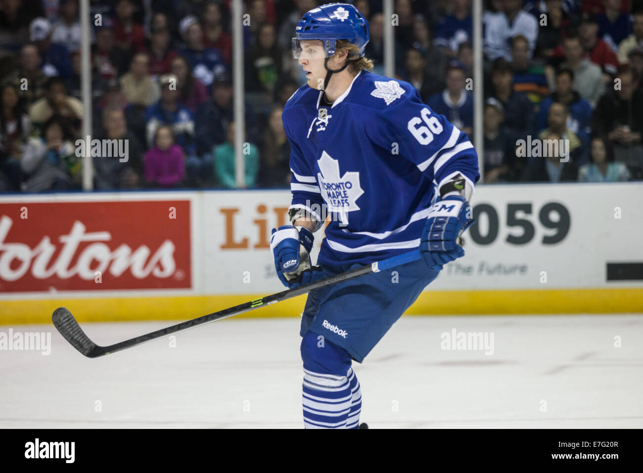 September 14, 2014. Ty Bilcke (66) follows the play during a game ...