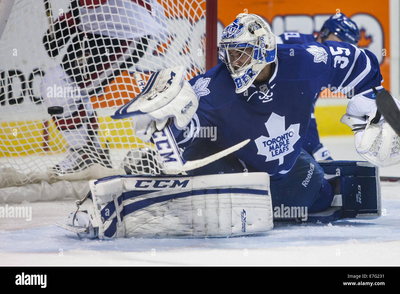 Toronto maple leafs goalie hi-res stock photography and images - Alamy