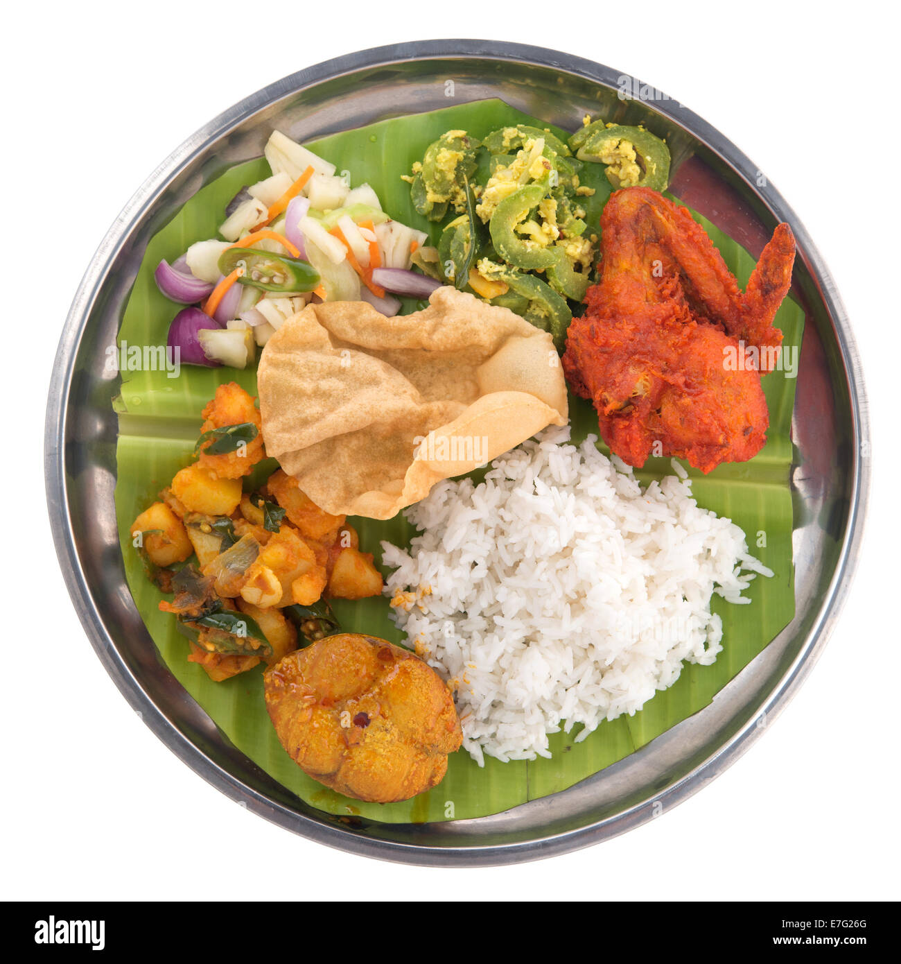 Kerala food thali hi-res stock photography and images - Alamy