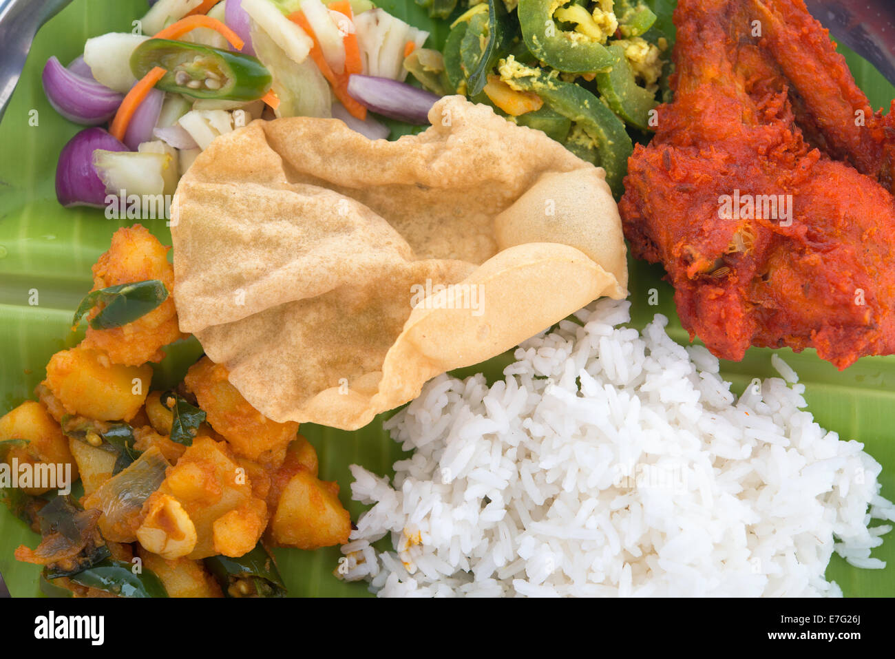 Kerala food thali hi-res stock photography and images - Alamy