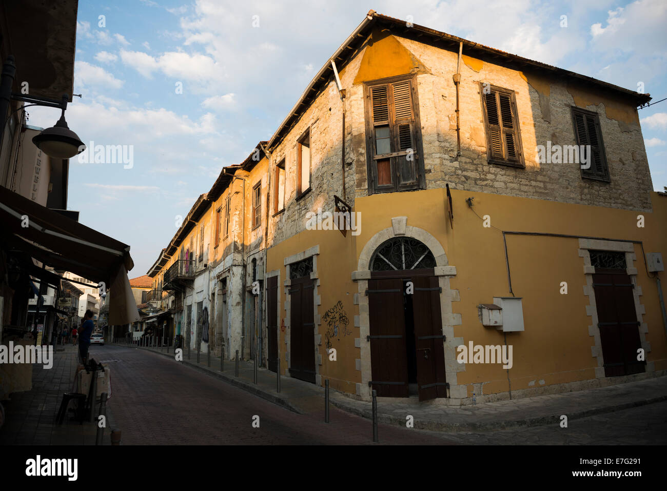 Old buildings in the old port area of Limassol, Cyprus Stock Photo - Alamy