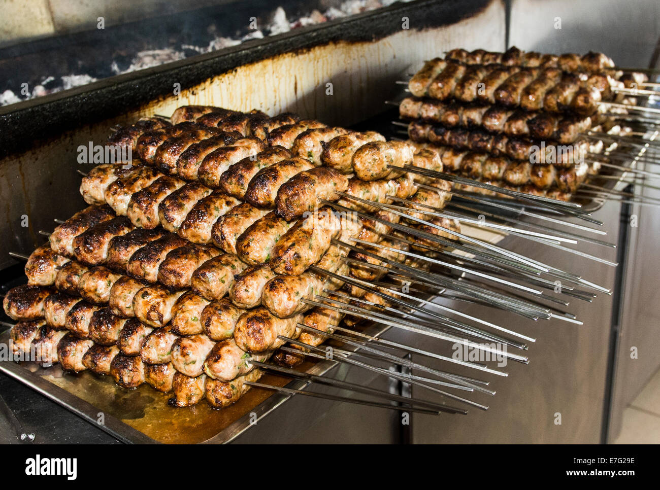 loukaniko- traditional Cypriot sausage / minced grilled over charcoals ...