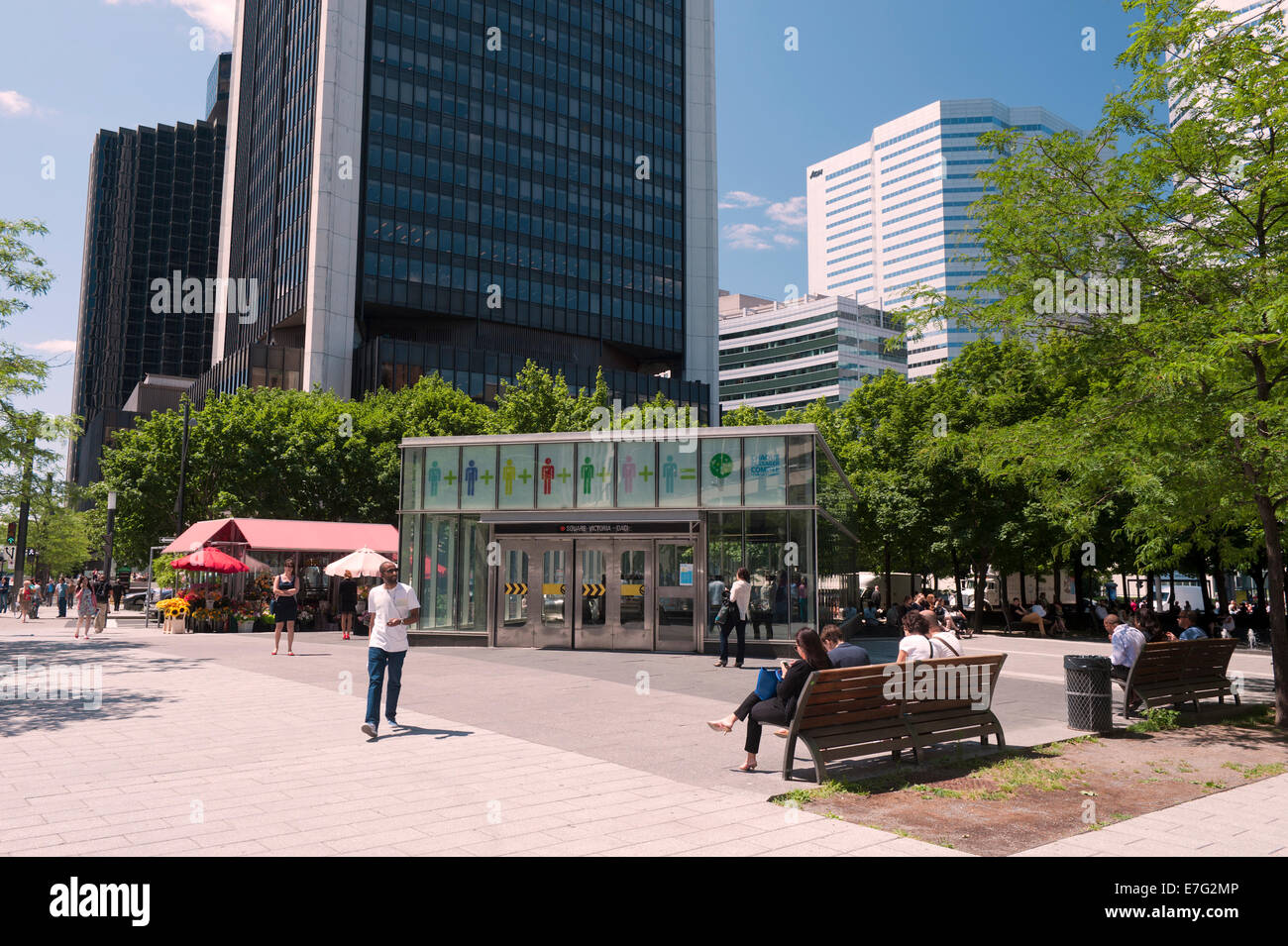 Victoria Square metro station, Montreal, province of Quebec, Canada ...