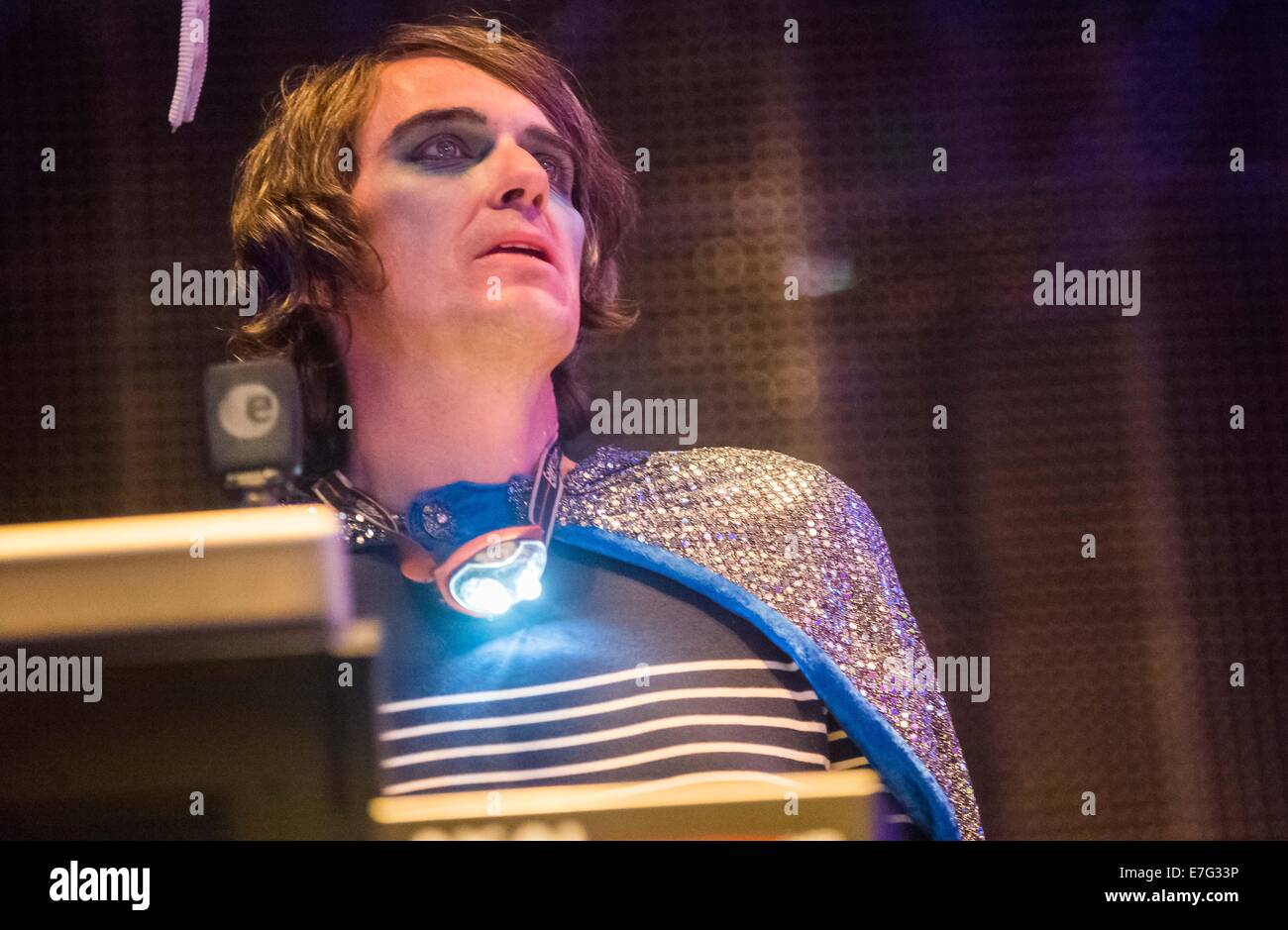 Chicago, IL, USA. 13th Sep, 2014. WAYNE COYNE of Flaming Lips performs ...