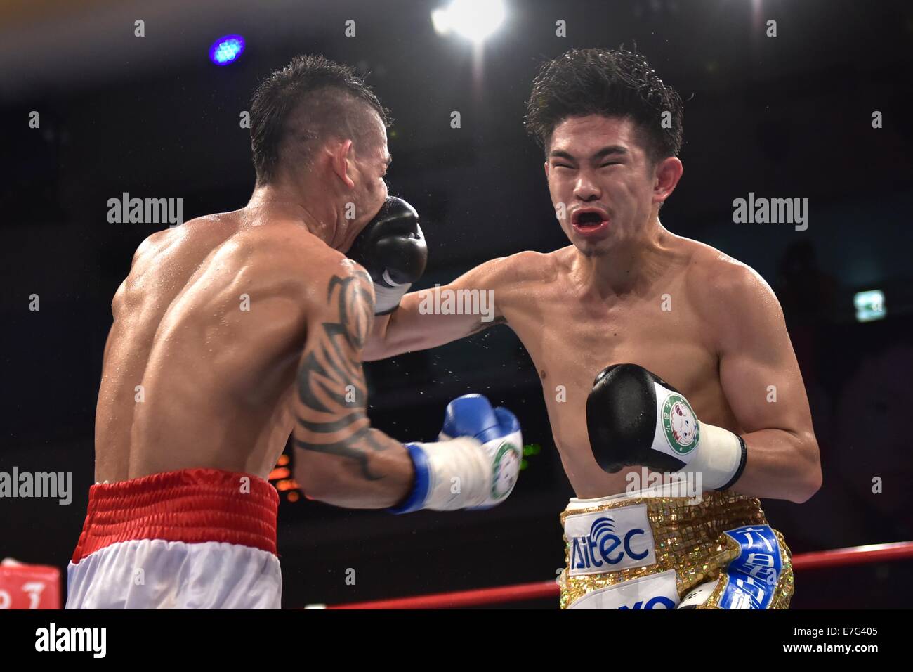 Tokyo, Japan. 16th Sep, 2014. (L-R) Pablo Carrillo (COL), Kazuto Ioka ...