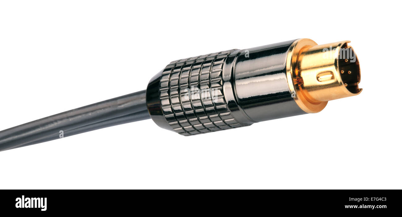 Male Plug Connector Isolated Stock Photo - Alamy