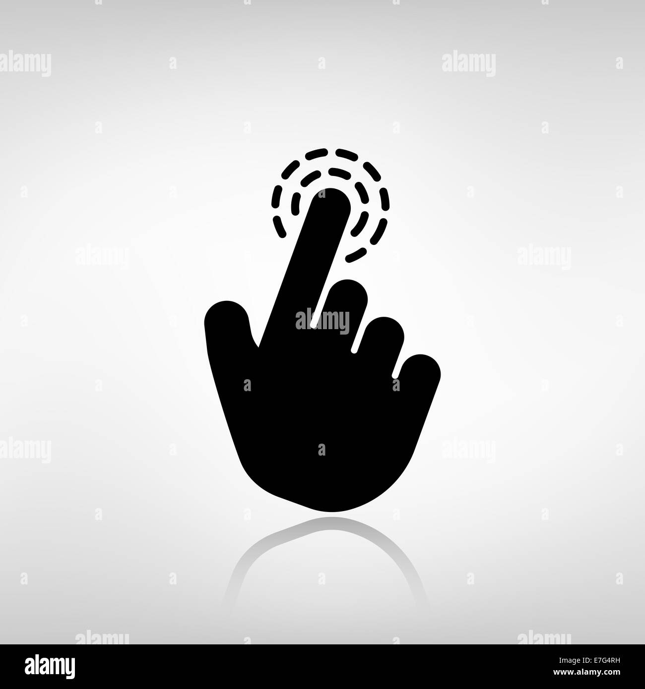 Symbol click symbol Black and White Stock Photos & Images - Alamy