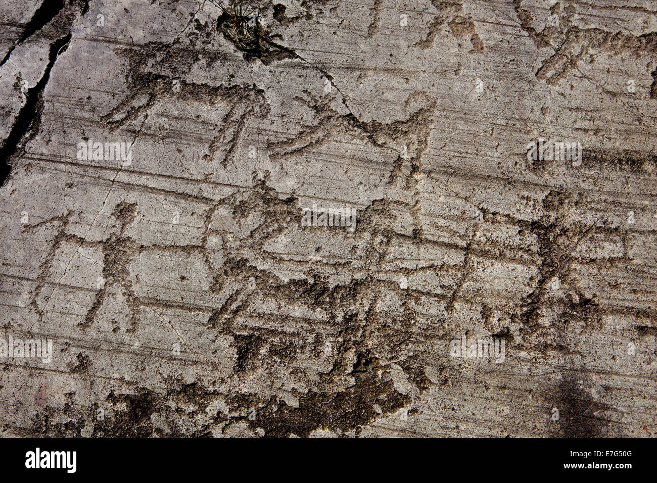 Rock relief in Val Camonica, Italy Stock Photo - Alamy