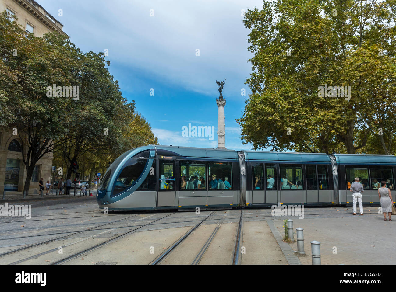 Bordeaux, (Burgundy) France, Tram, Street Scenes, Public Lightrail ...