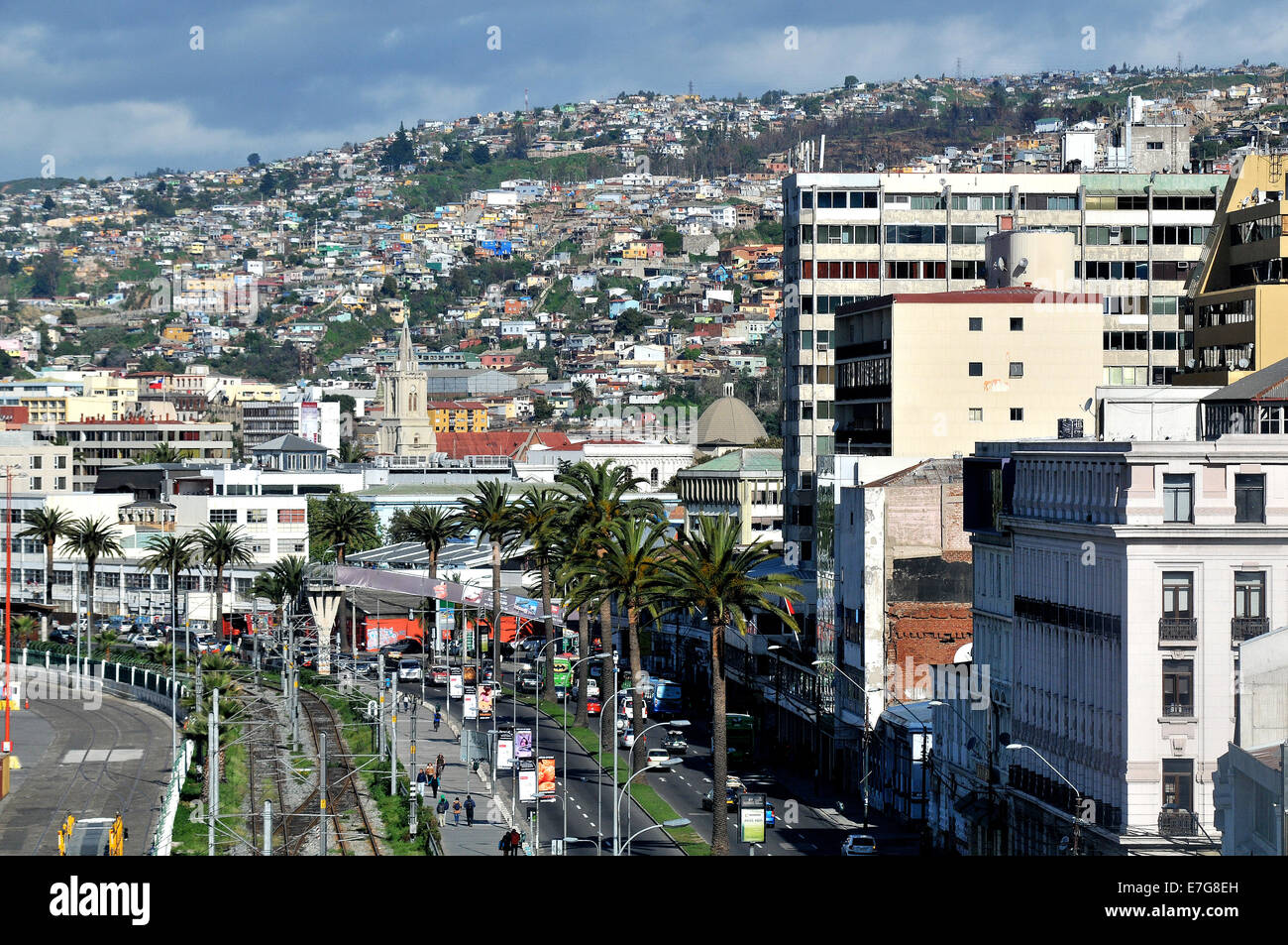 Valparaiso chile aerial hi-res stock photography and images - Alamy