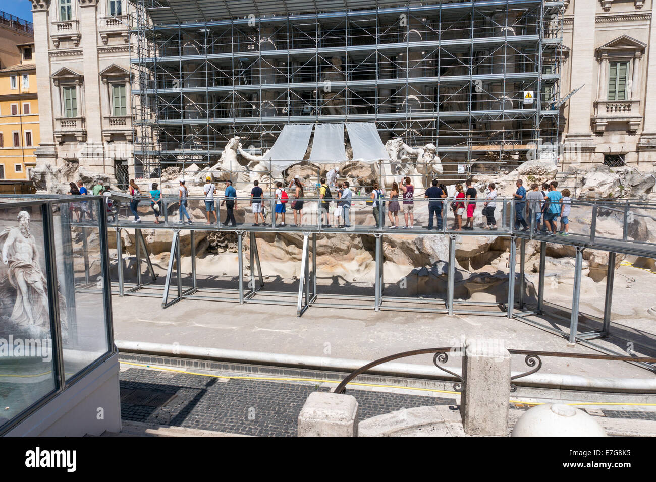 Italy: Restoration work at Trevi Fountain in Rome. Photo from 5th ...