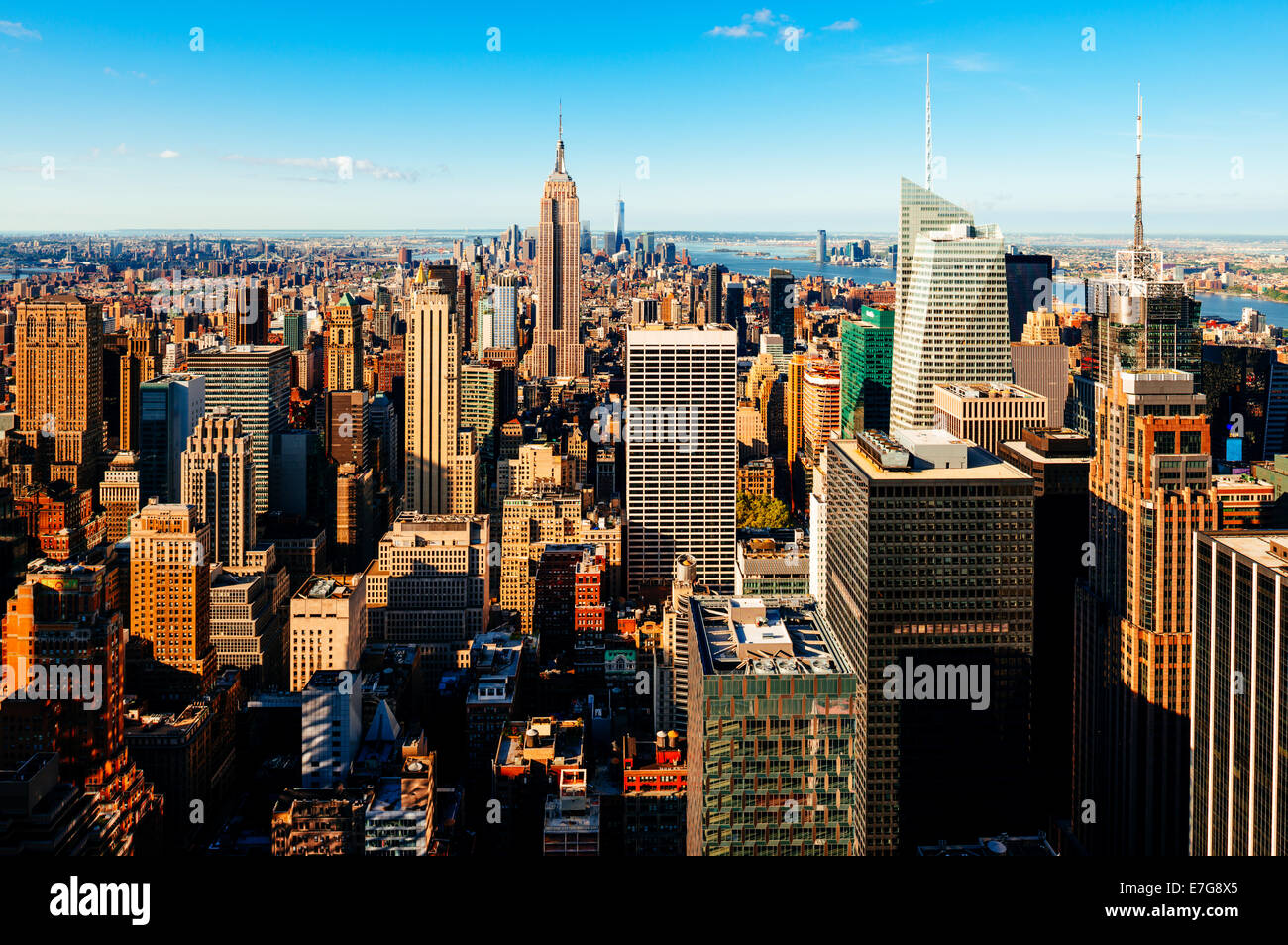 Manhattan view from the roof Stock Photo - Alamy