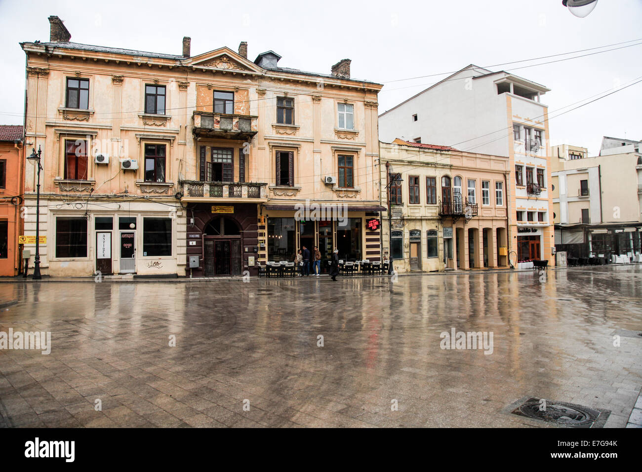Bucharest Romania decaying buildings Stock Photo - Alamy