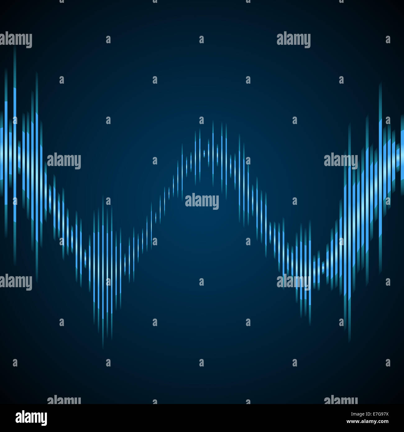 Blue sound wave Stock Photo - Alamy