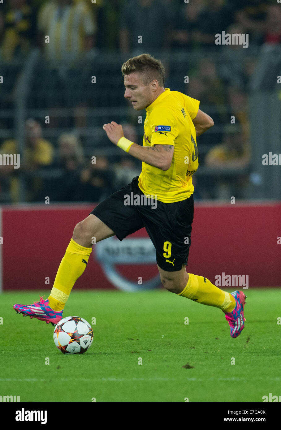 Dortmund, Germany. 16th Sep, 2014. Dortmund's Ciro Immobile in action ...