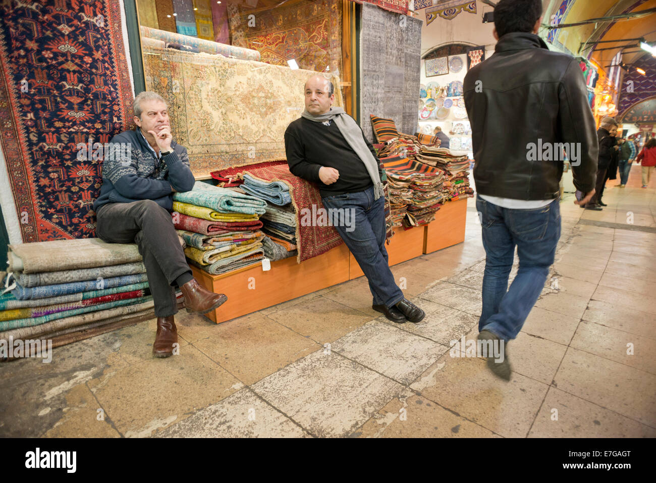 Inside the Grand Bazaar in Istanbul, Turkey Stock Photo - Alamy