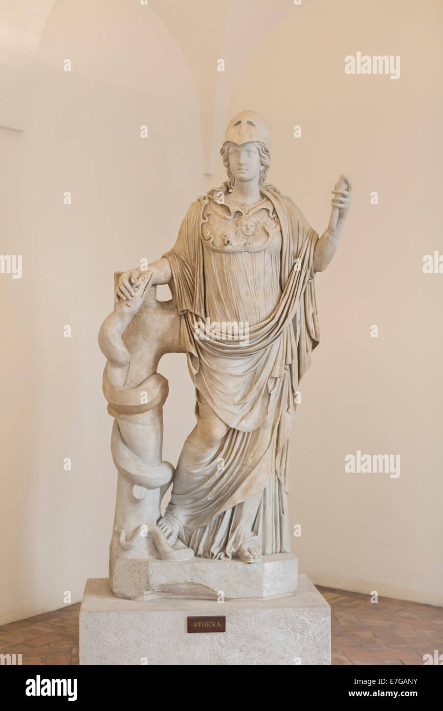 Statue of Athena Stock Photo - Alamy