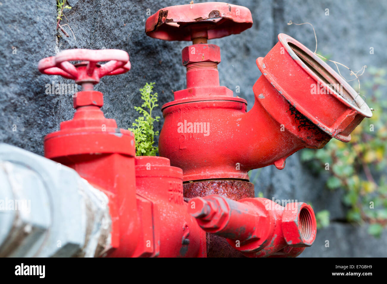 Fire fighting nozzle Stock Photo - Alamy