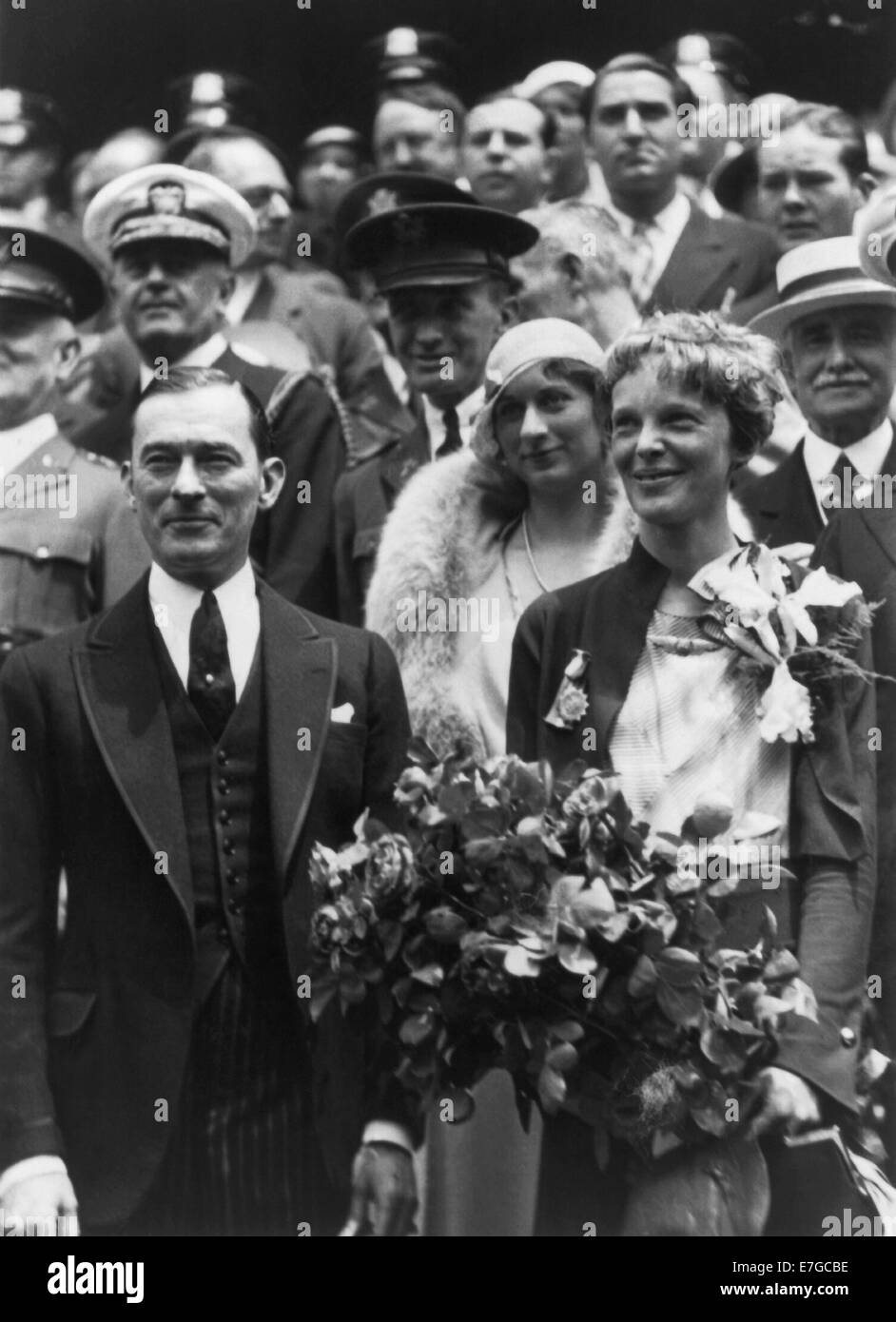 Vintage photo of American aviation pioneer and author Amelia Earhart ...