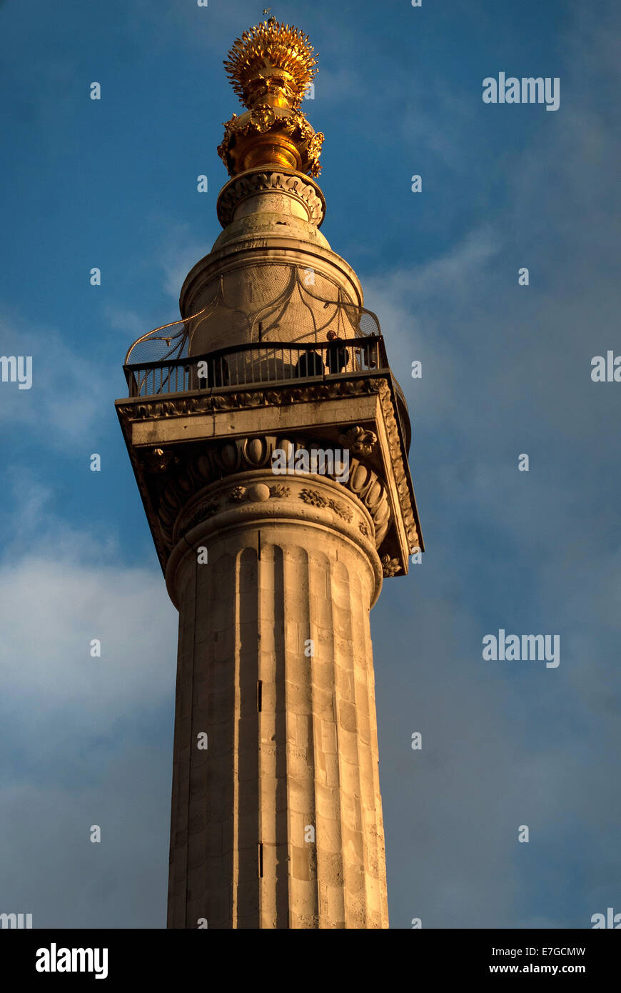 Monument Commemorate Great Fire London High Resolution Stock ...