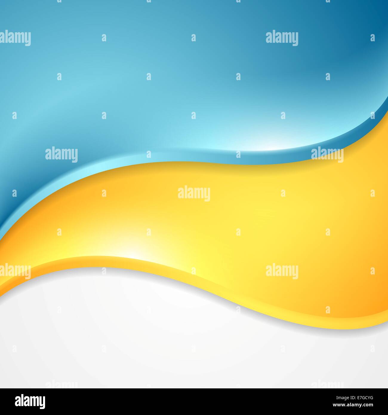 Bright wavy abstract background. Vector design Stock Photo - Alamy
