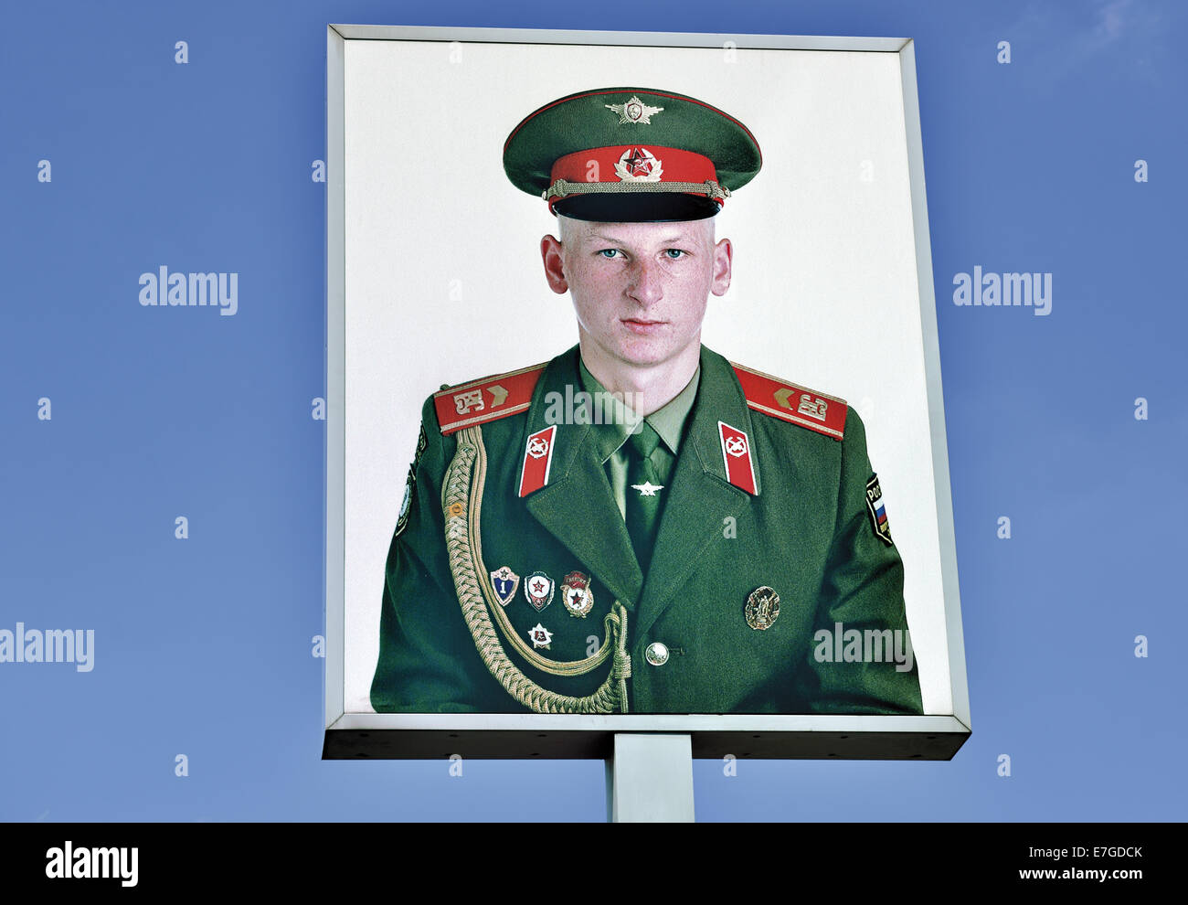 Germany, Berlin, Checkpoint Charlie, sowjet soldier, portrait, Frank ...