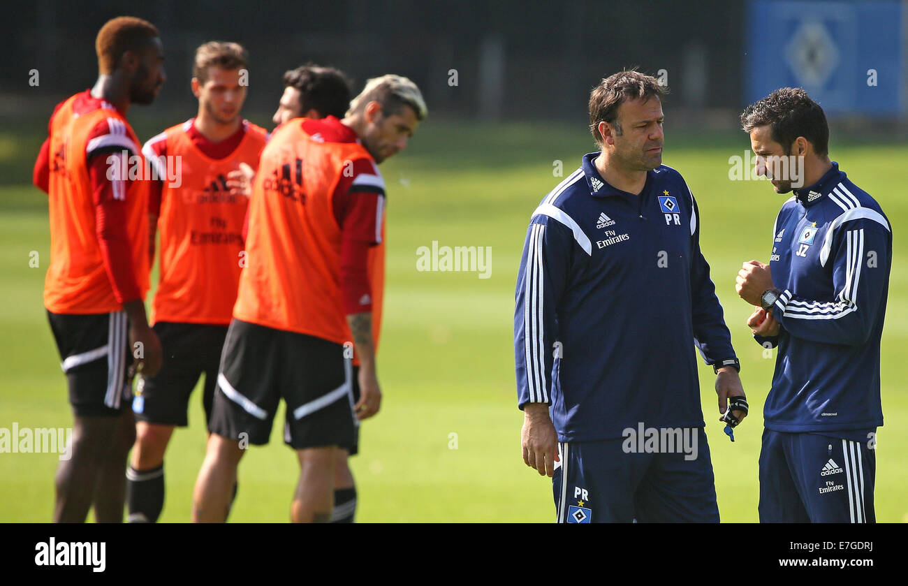 Hamburg, Germany. 17th Sep, 2014. The new coach of Hamburger SV (HSV ...