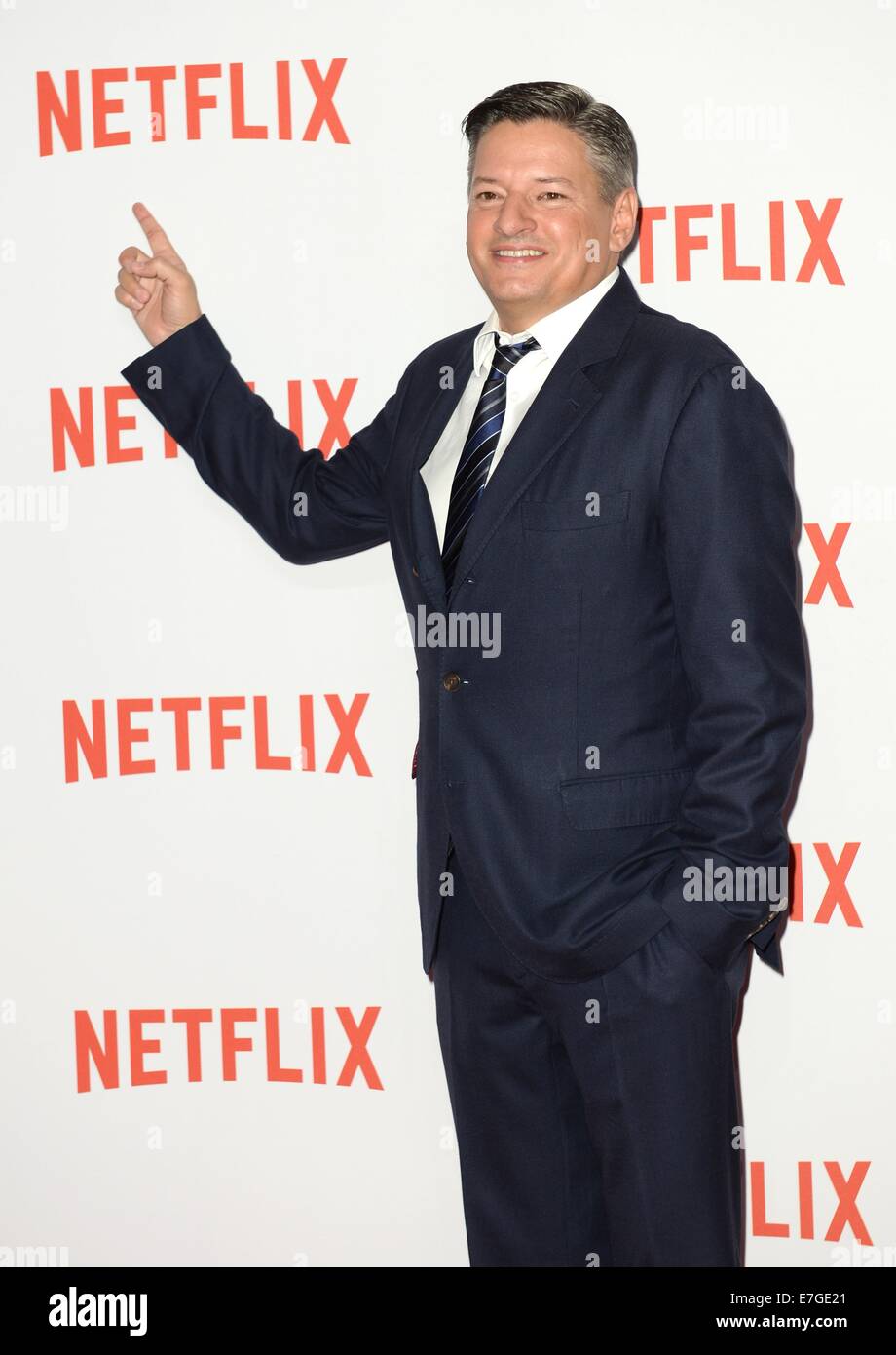 Berlin, Germany. 16th Sep, 2014. Head of Netflix, Ted Sarandos, arrive ...