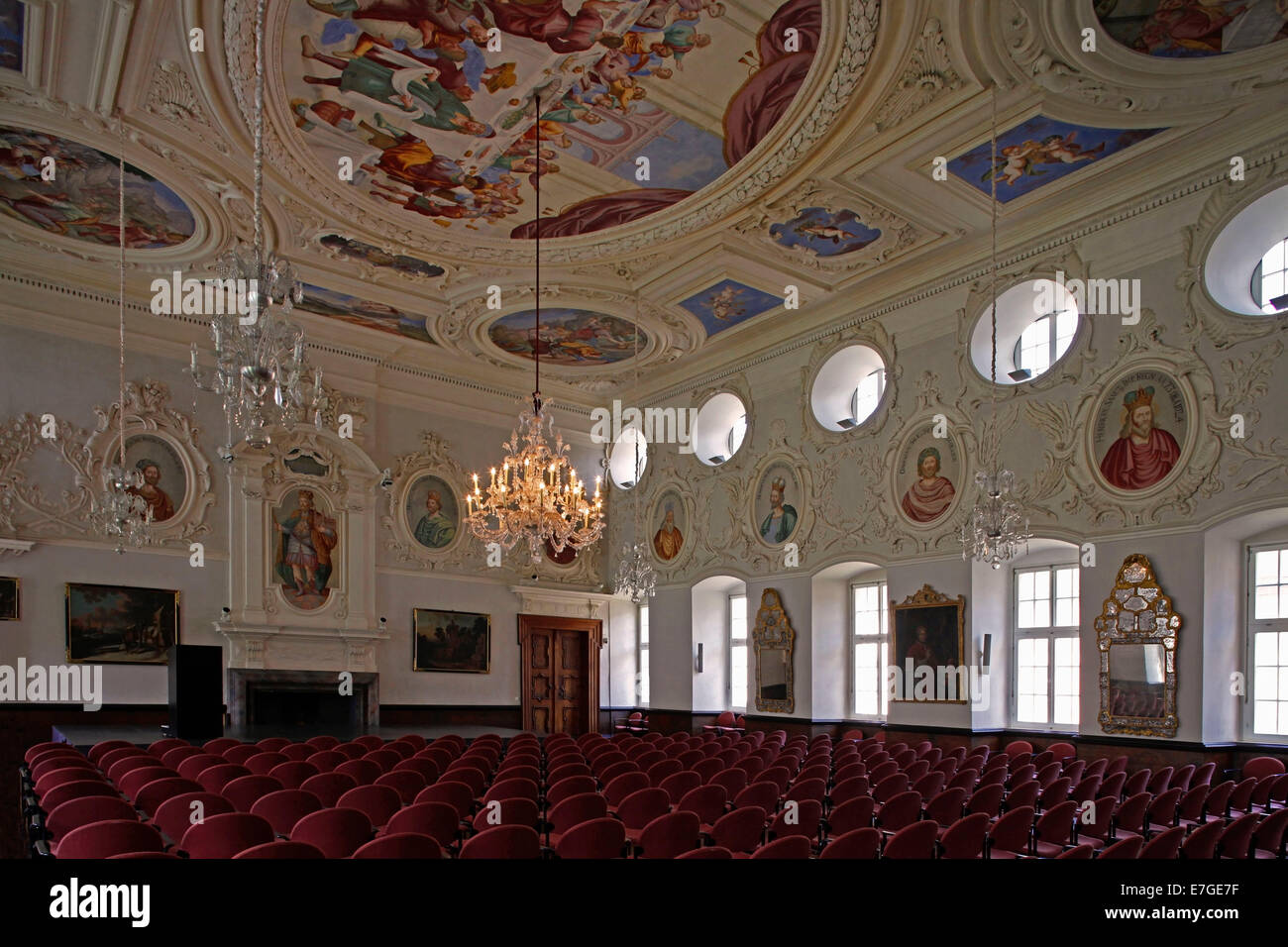 Imperial hall in the west wing of the former imperial abbey and ...
