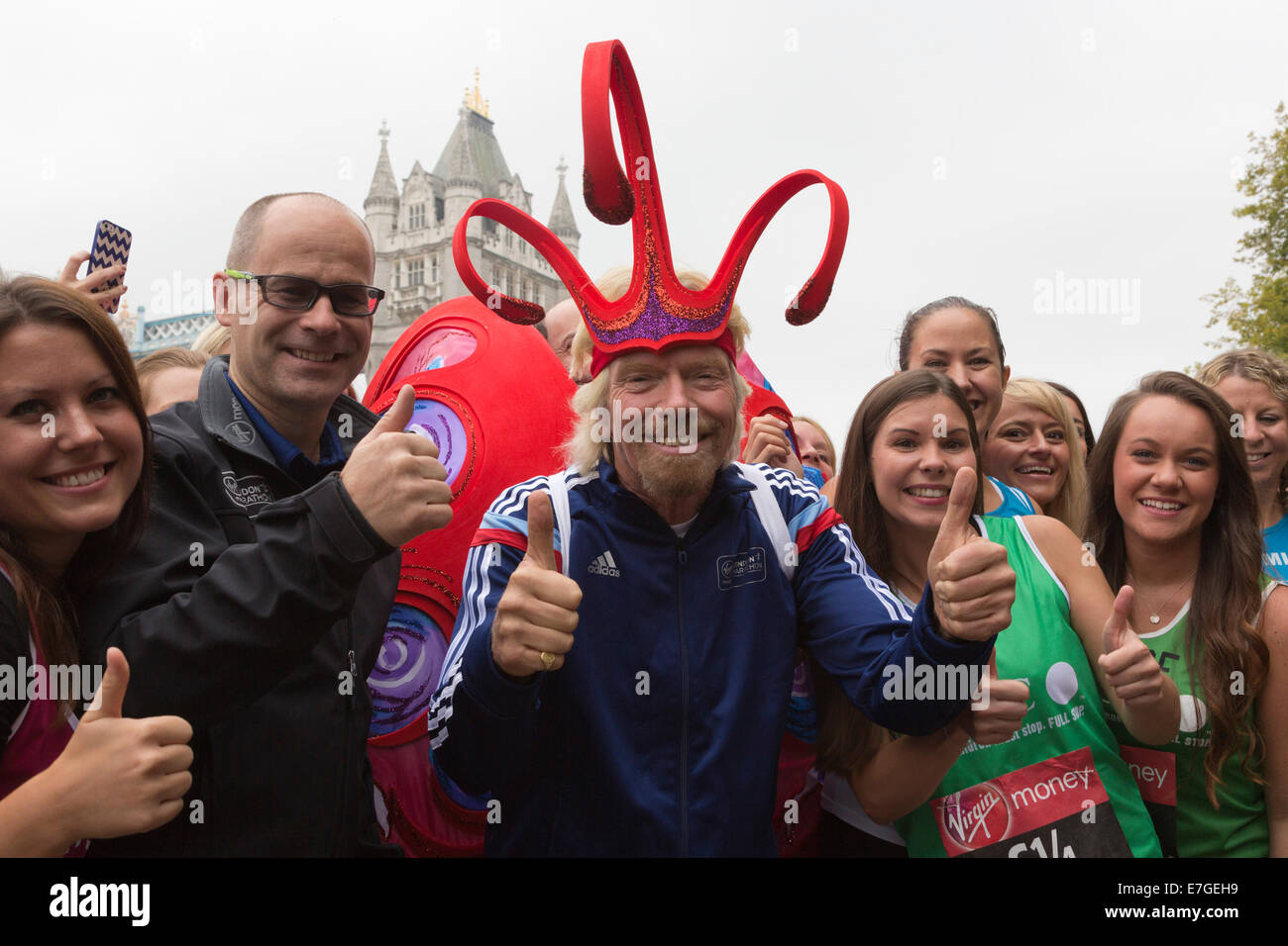London, UK. 17 September 2014. Sir Richard Branson, pictured with ...