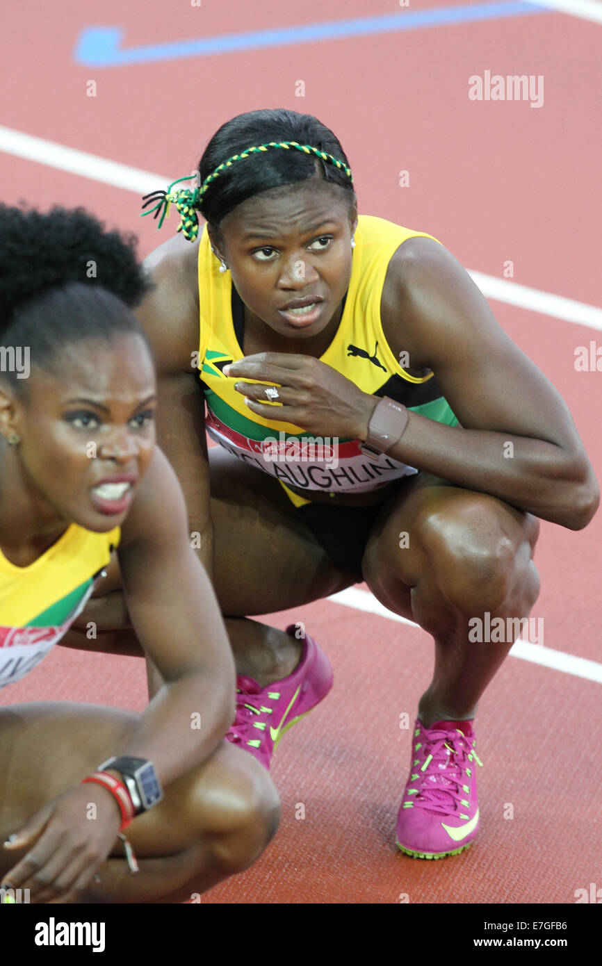 Anneisha MCLAUGHLIN of Jamaica in the womens 200 metres final in the ...