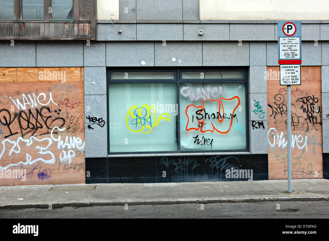 Graffiti On Windows High Resolution Stock Photography and Images - Alamy