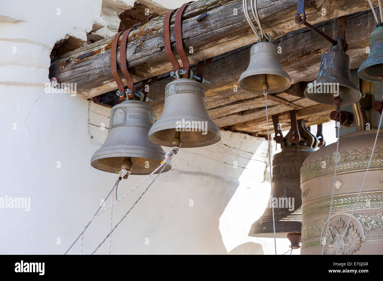 Old church bells in the Novgorod kremlin, Russia Stock Photo - Alamy