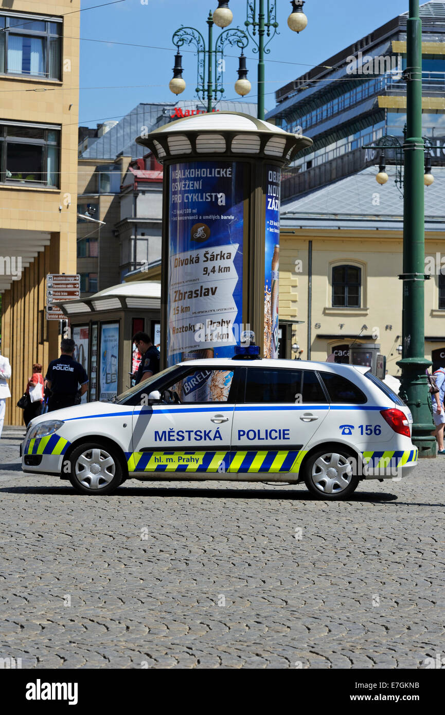 Czech police car hi-res stock photography and images - Alamy