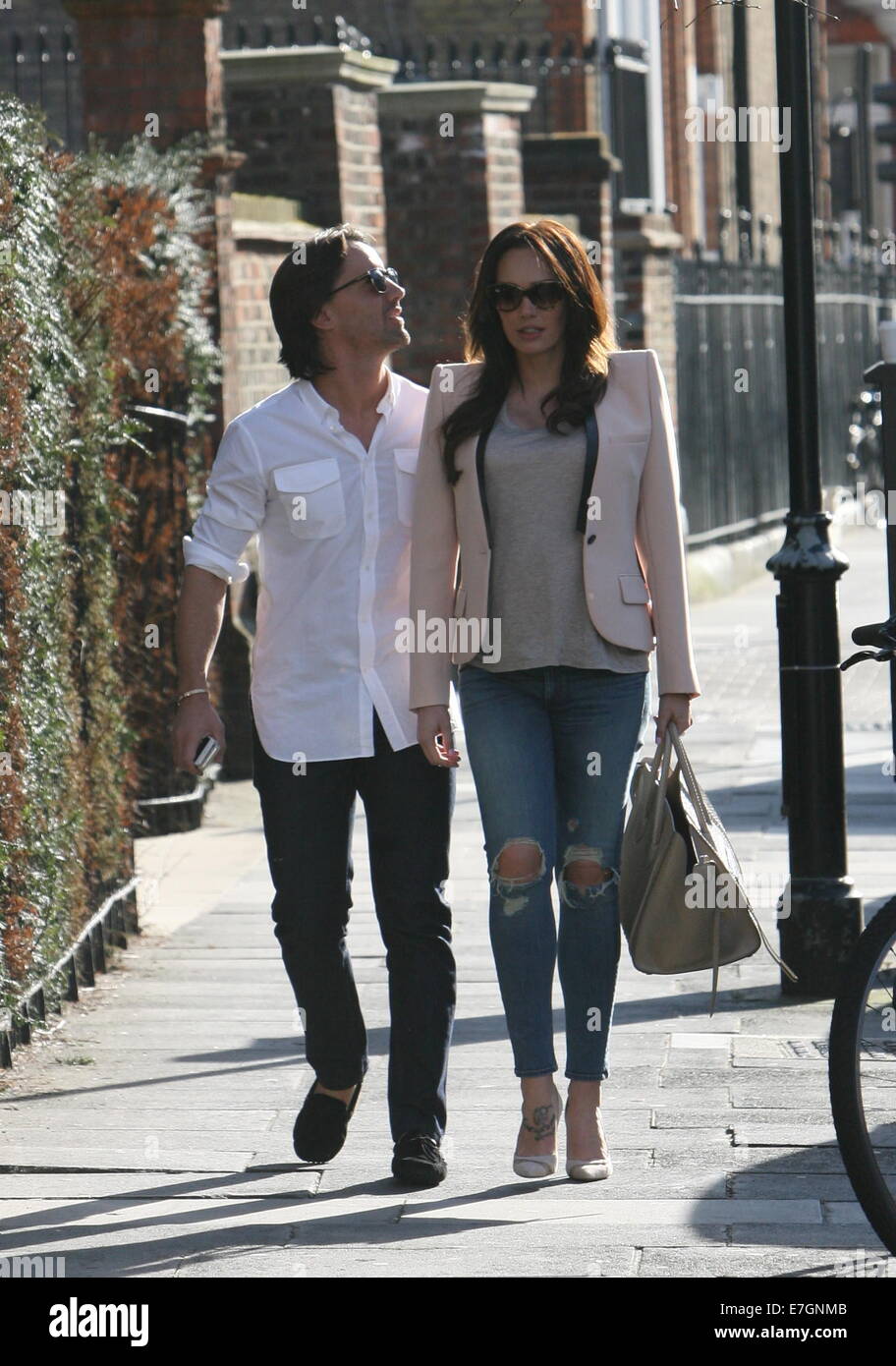 Tamara Ecclestone and Jay Rutland seen walking in Knightsbridge. They ...