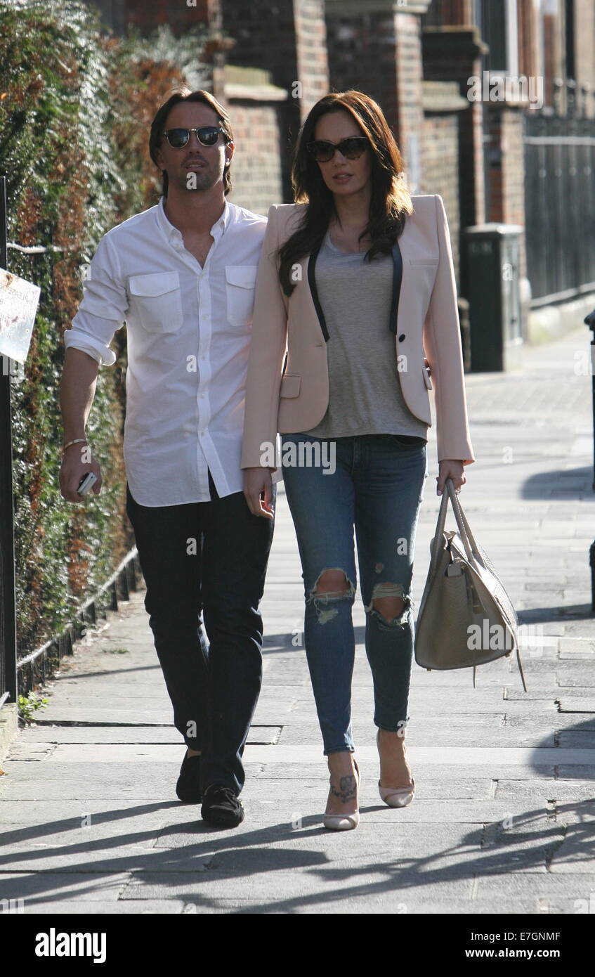 Tamara Ecclestone and Jay Rutland seen walking in Knightsbridge. They ...