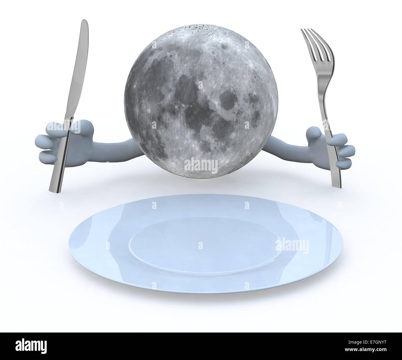 Cartoon empty plate hi-res stock photography and images - Alamy
