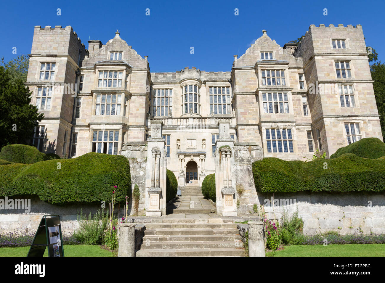 Fountains Hall in Studley Royal Water Gardens Stock Photo - Alamy