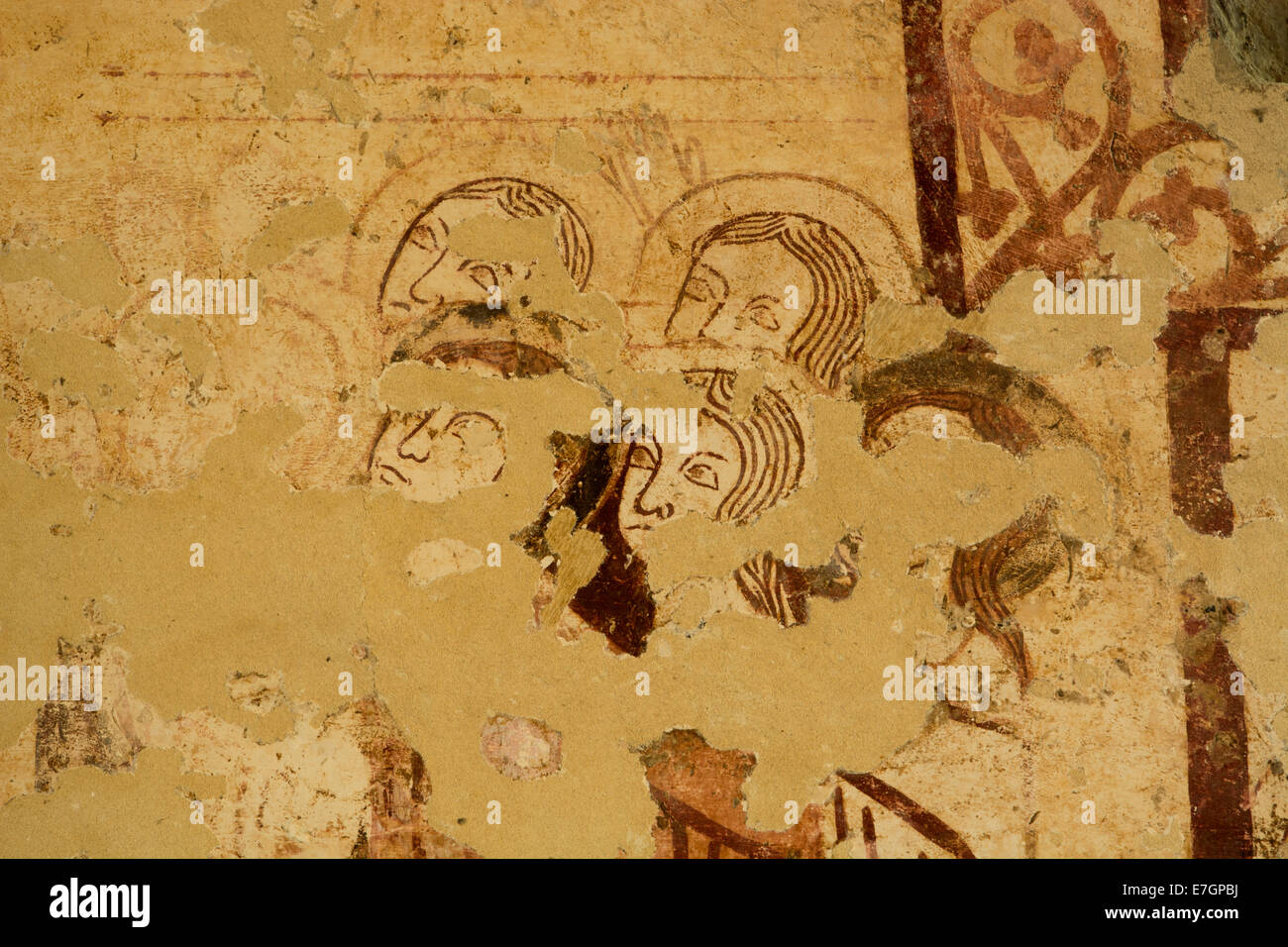 Medieval wall mediaeval paintings hi-res stock photography and images ...