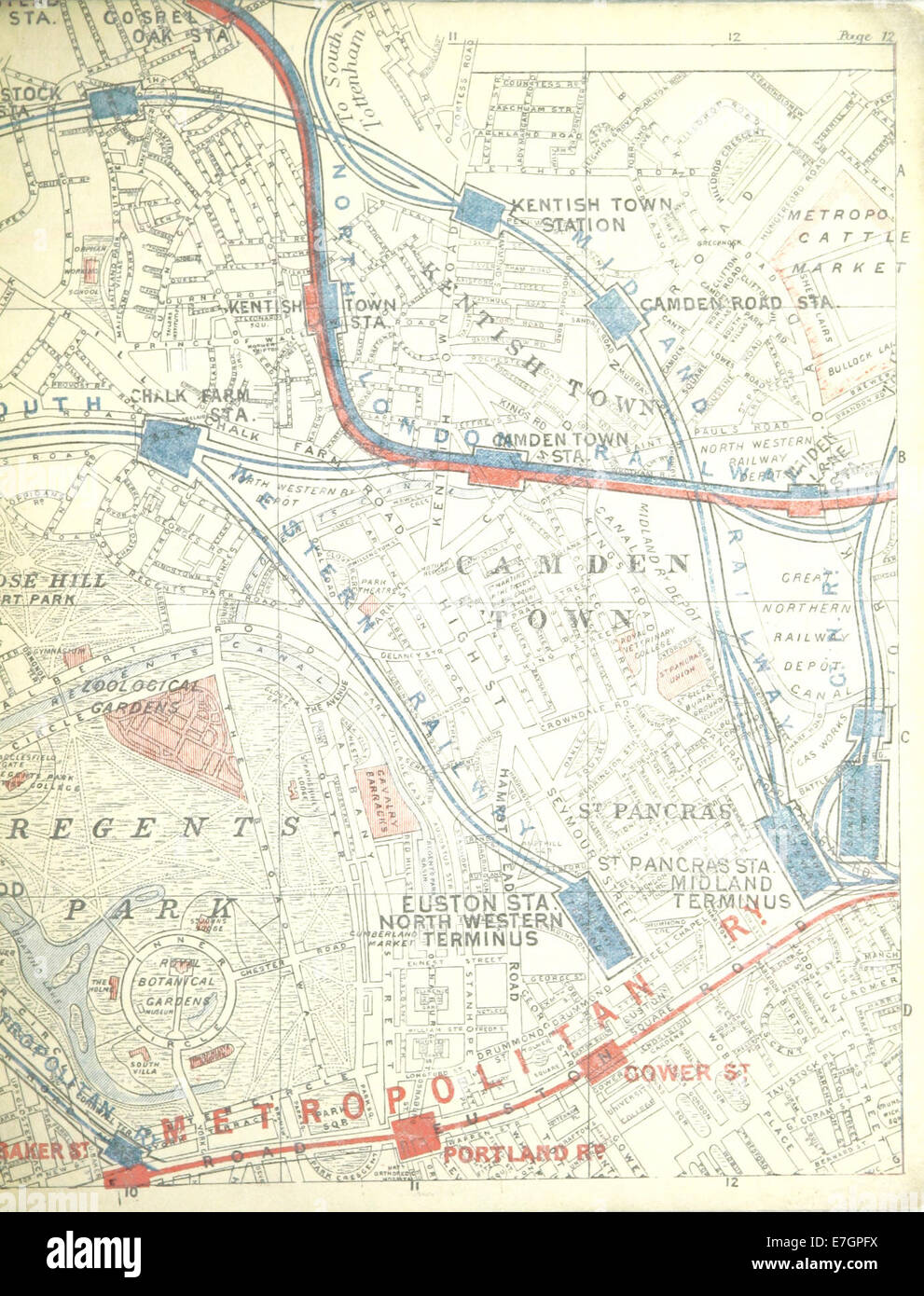London 1888 map hi-res stock photography and images - Alamy
