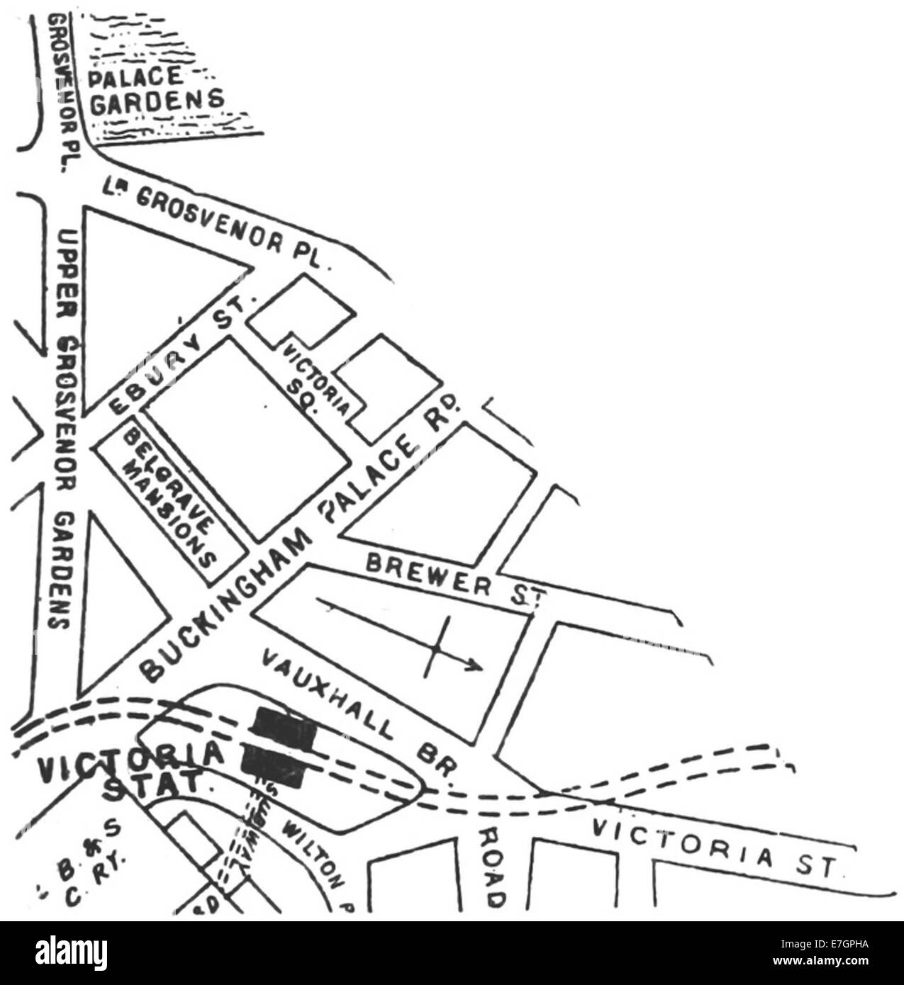 Map of victoria Black and White Stock Photos & Images - Alamy