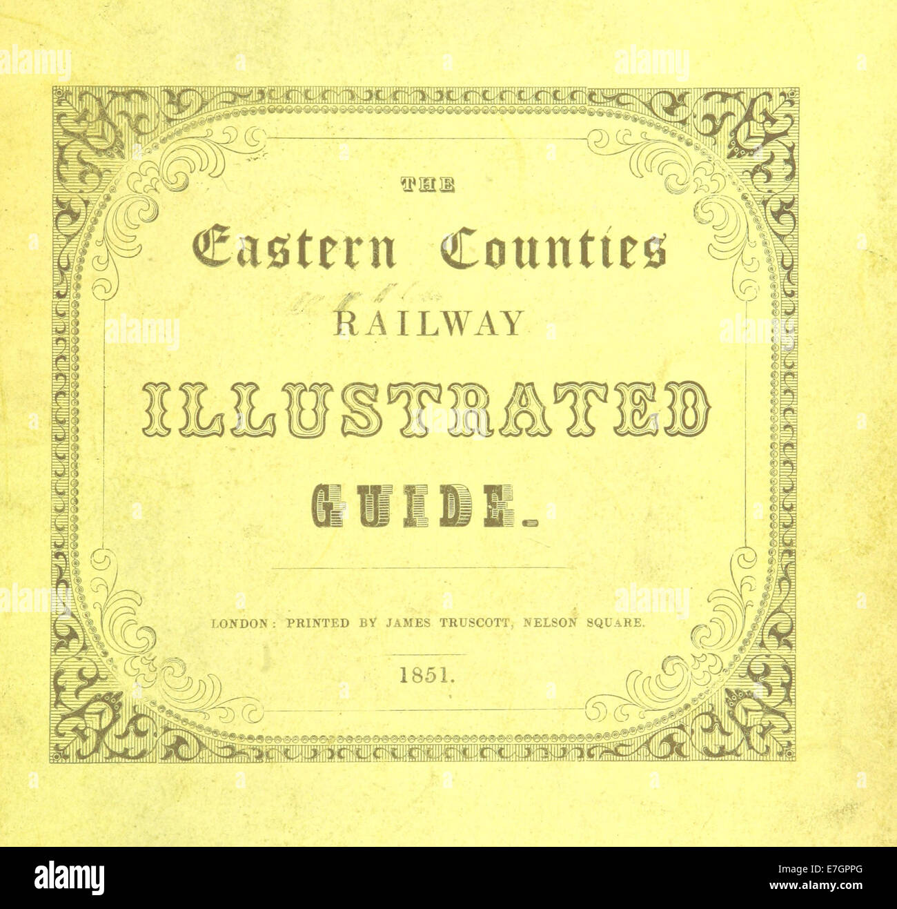 An illustration from the front cover of 'The Eastern Counties Railway ...