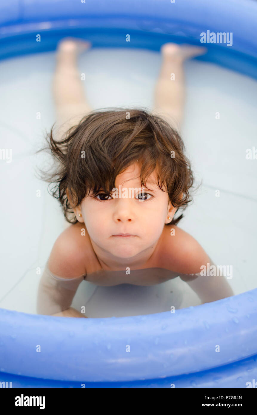 Cute baby swimming hi-res stock photography and images - Alamy