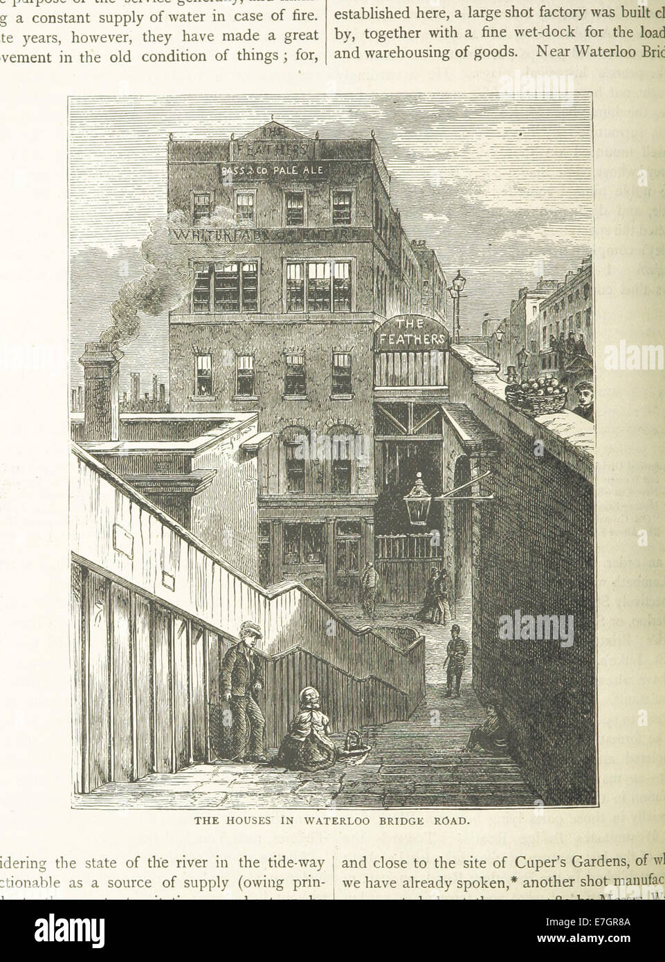 An illustration from page 1016 of 'Old and New London' showing a view ...
