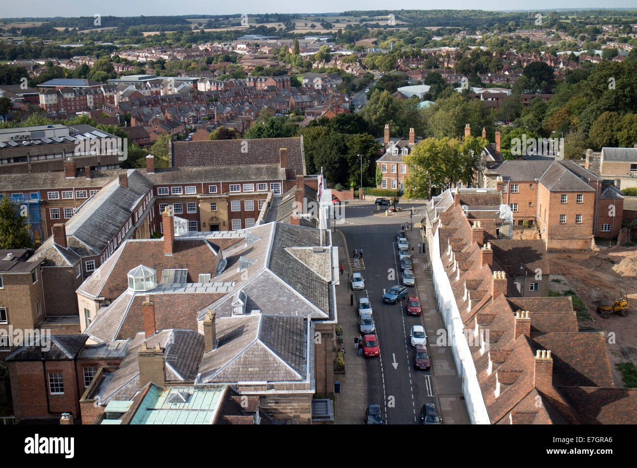 Warwickshire aerial view hi-res stock photography and images - Alamy