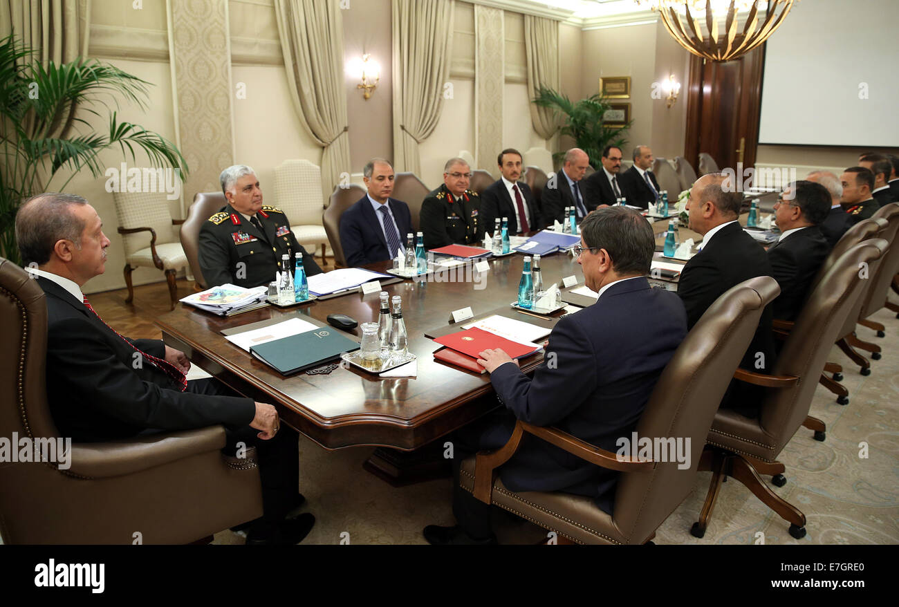 Ankara, Turkey. 17th Sep, 2014. Turkish President Recep Tayyip Erdogan ...